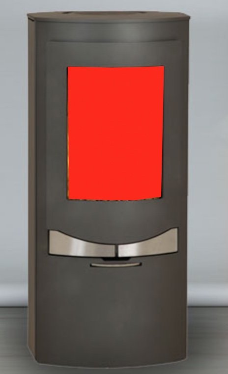 Heta Scan-Line 400 Sichtscheibe – Kaminofen-Sichtscheiben